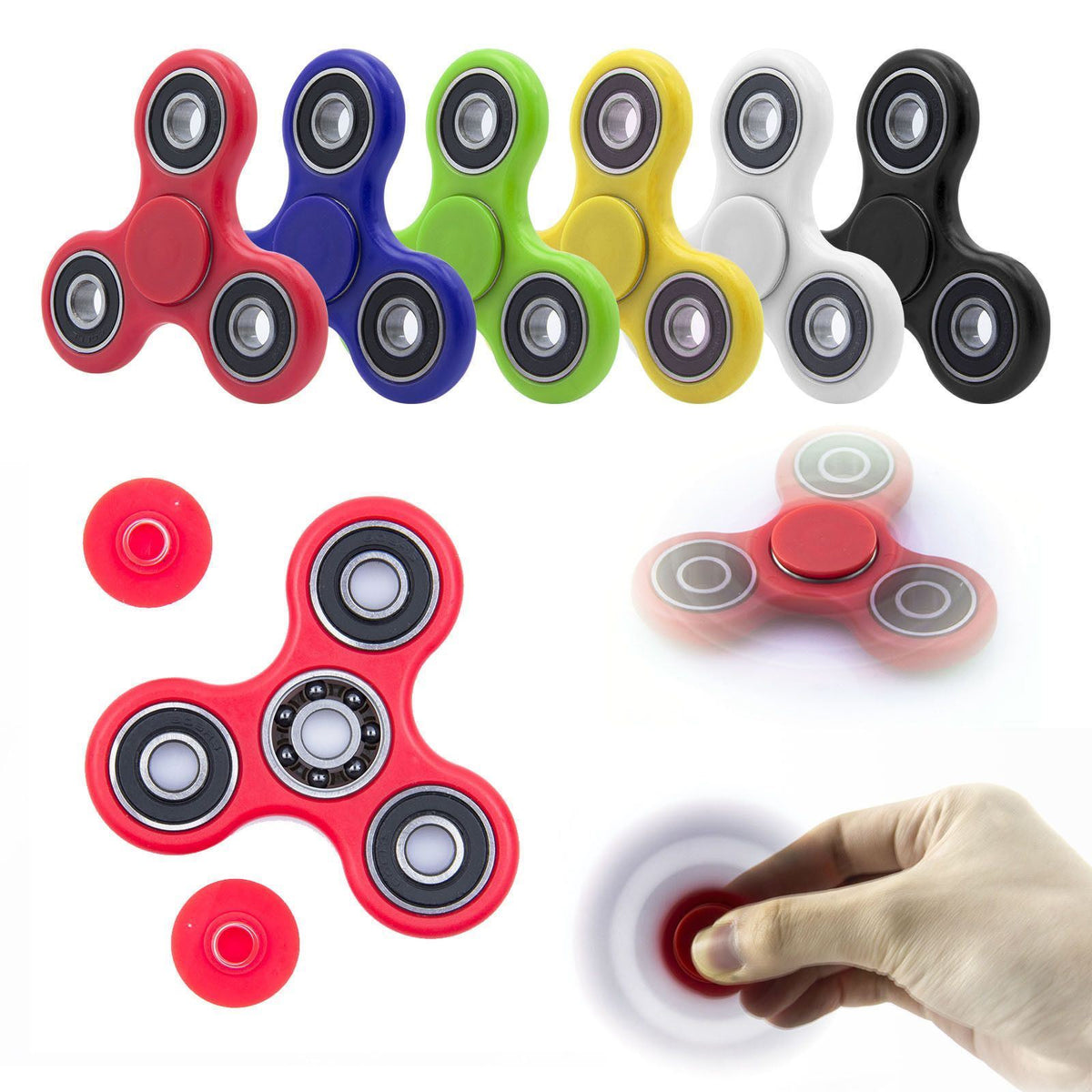 Fidget Spinner Antiestrés de 3 Puntas - Juguete Didáctico para Todas l ...