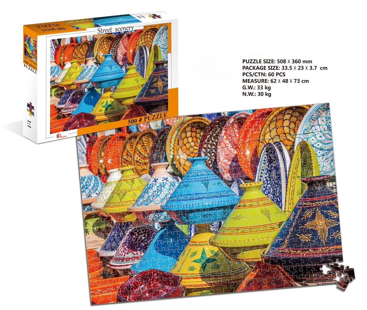 Puzzle Vasija de Colores - 500 Piezas– Ositos y Cia.