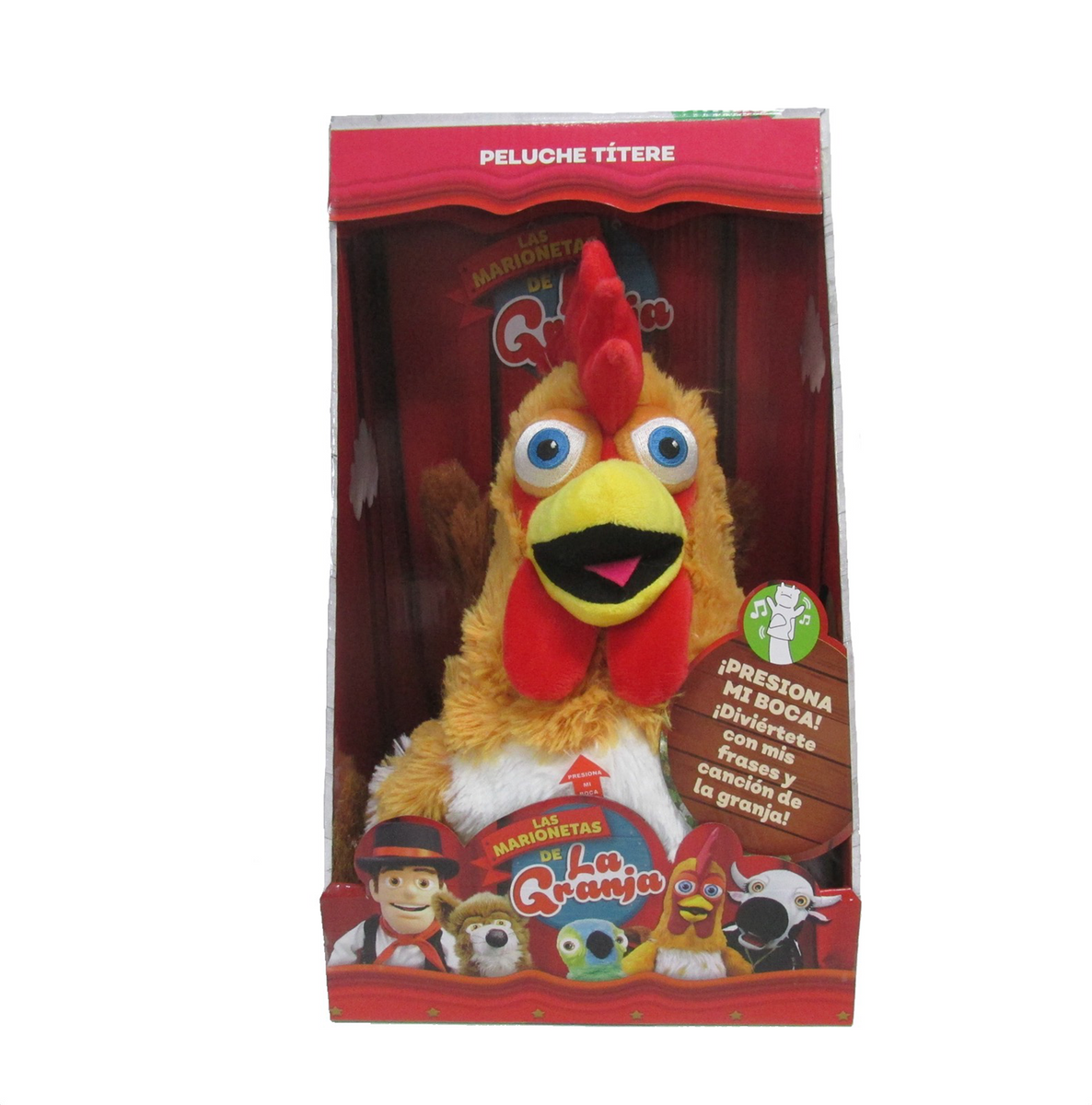 Marioneta Musical de la Granja de Zenón El Gallo Bartolito - 25 cm ...