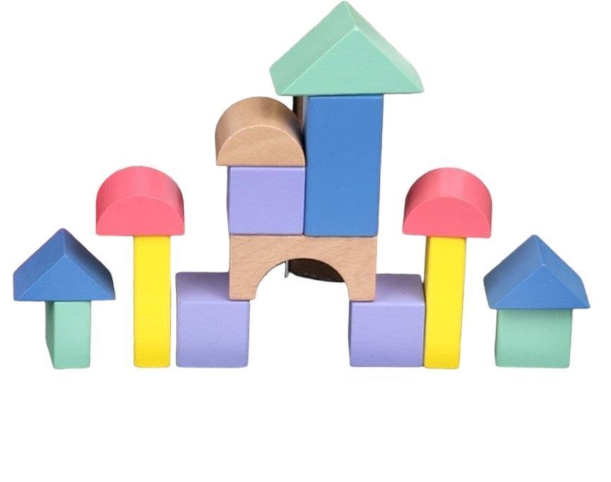 Bloques de Madera: ¡36 Piezas de Figuras Geométricas para Crear sin Lí ...