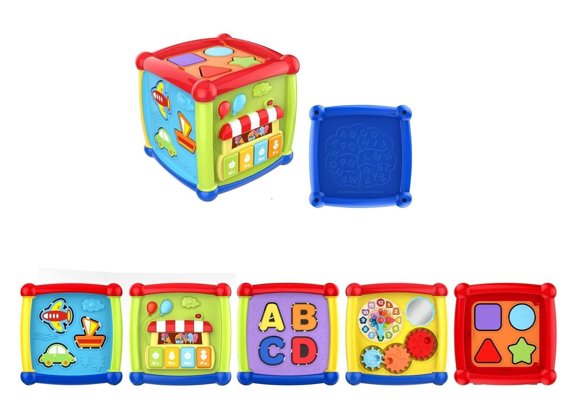 Cubo de Actividades 6 en 1 - Juguete Educativo y Musical para Bebés ...