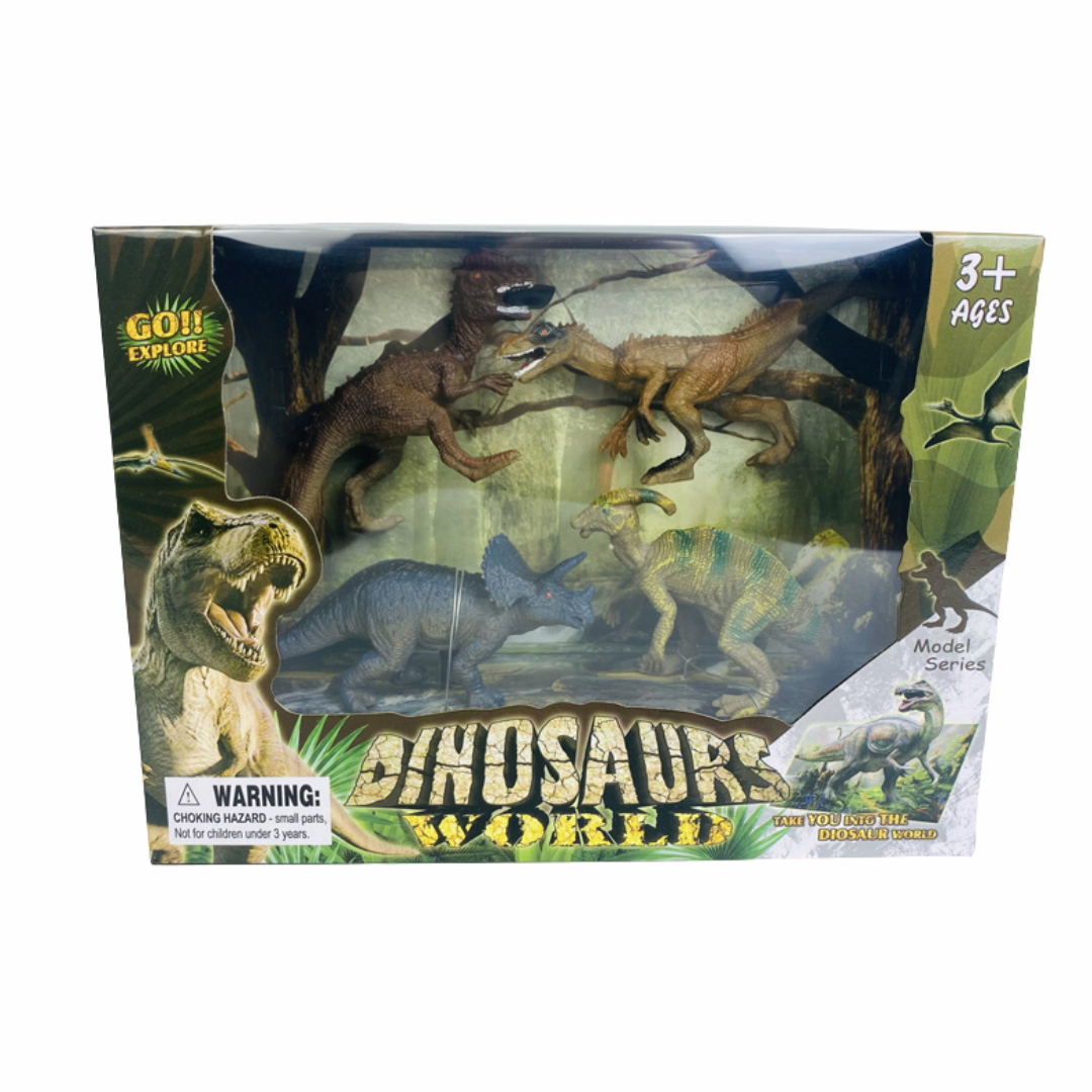Set de Dinosaurios – Dinosaur Model Set (4 piezas)– Ositos y Cia.